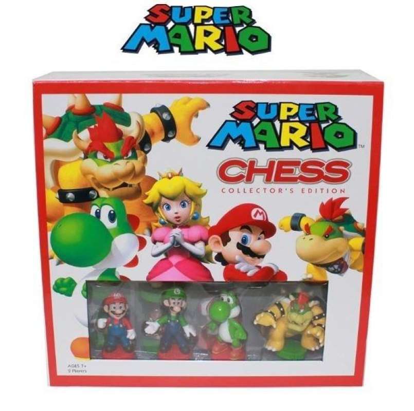 Jual Super Mario Chess Set Collector's Ed Figure Catur Mario Board Game ...