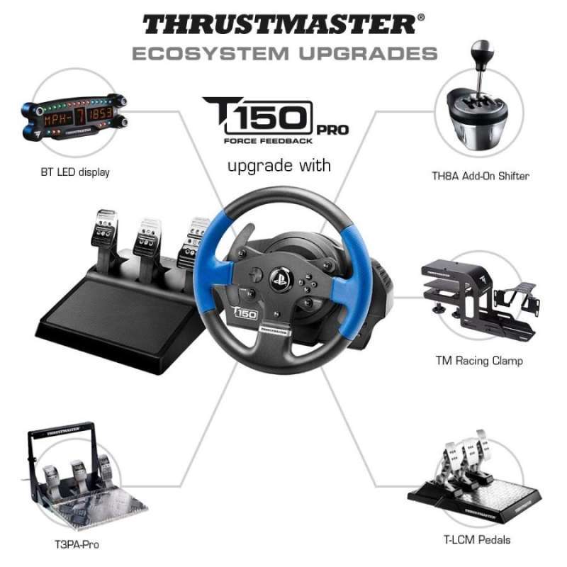 Jual Thrustmaster T150 Pro Racing Wheel + 3 Pedal (ps5, Ps4, Ps3 & Pc ...