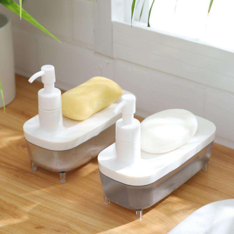 Jual dispenser sabun Pump Dispenser 2in1 Holder Tempat Sabun Cuci ...