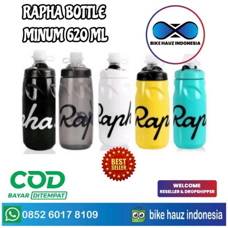 Jual Botol Minum Sepeda Rapha 620ml Bidon Rapha Original Roadbike Mtb seli di Seller Jaya 01 ...