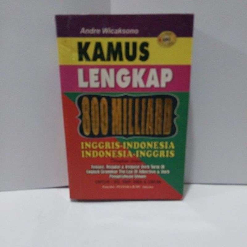 Promo KAMUS LENGKAP INGGRIS 800 MILLIARD COLOR Diskon 20% di Seller ...