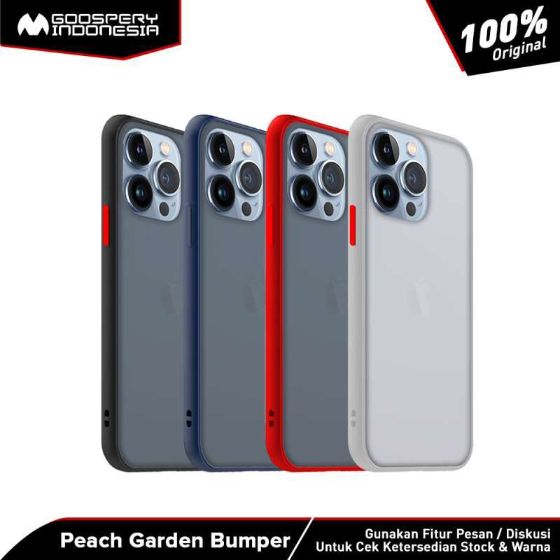 Jual GOOSPERY iPhone 14 Pro Max 6.7 Peach Garden Bumper Case di Seller Goospery Indonesia ...
