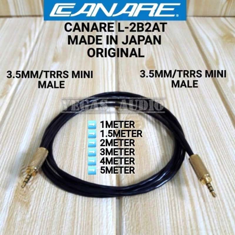 Jual KABEL AUDIO CANARE JACK TRRS MALE TO TRRS MALE 1M-5M di Seller ...