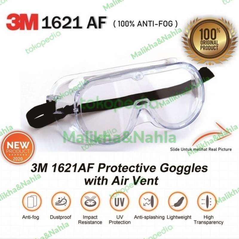 Jual 3M Safety Goggle 1621 AF di Seller Aksara_STORE - Wanajaya, Kab ...