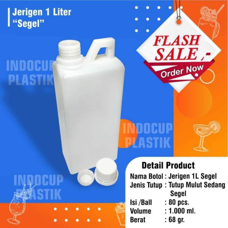 Jual jerigen 1 liter segel hdpe Paling Murah !! di Seller Indo ...