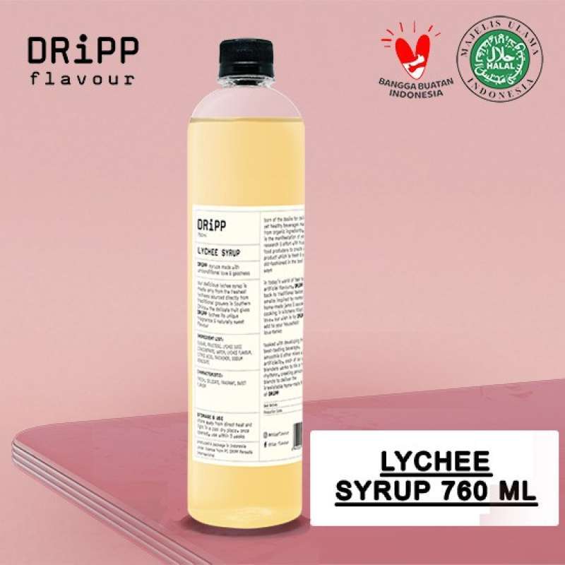 Promo Sirup Leci DRiPP Syrup Halal Produk Indonesia, Sirup Lychee 760ml ...
