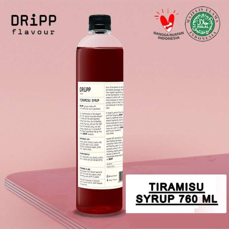 Jual Sirup Tiramisu DRiPP Syrup, Halal Produk Indonesia, Kopi Susu ...
