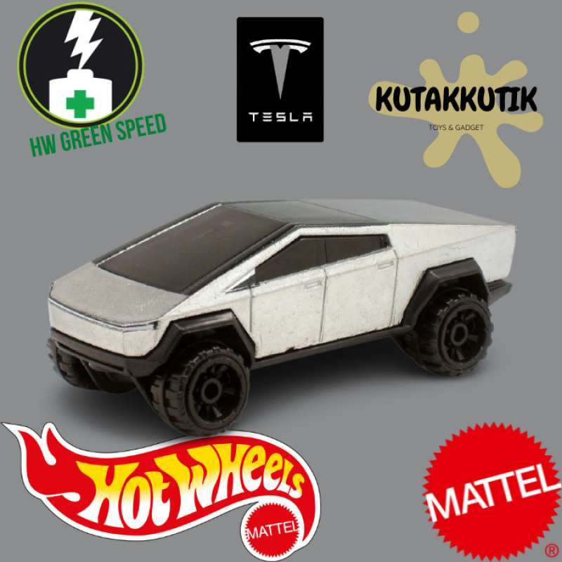 Jual Hot Wheels Tesla Cybertruck HW Green Speed di Seller KutakKutik ...