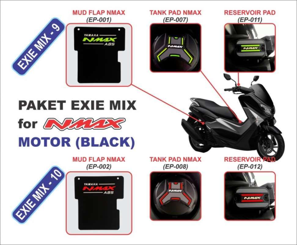 Promo AKSESORIS NMAX / MUDFLAP NMAX / TANK PAD NMAX / RESERVOIR PAD ...