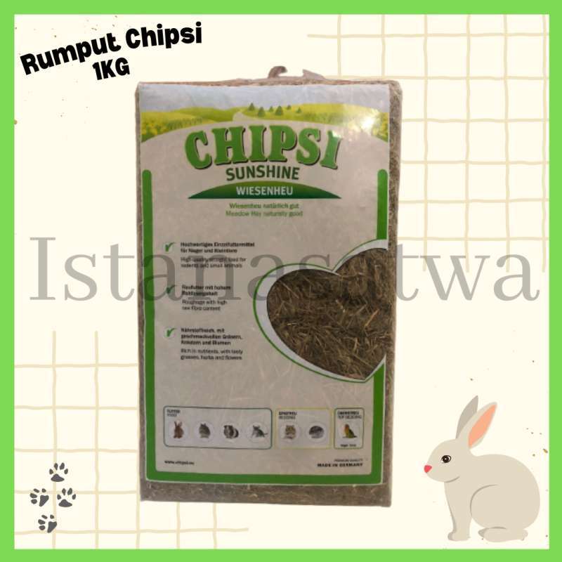 Jual Chipsi Sunshine Meadow Hay 1kg Makanan Rumput Kelinci di Seller ...