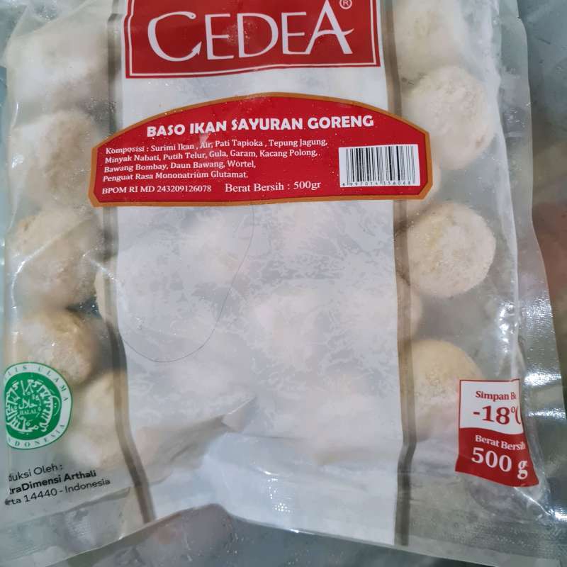Jual cedea bakso ikan sayuran goreng 500gr di Seller Dapur Cuwhie ...