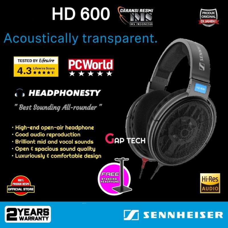 Jual Sennheiser Hd 600 / Hd600 Hi-res Open Back Professional Headphones ...