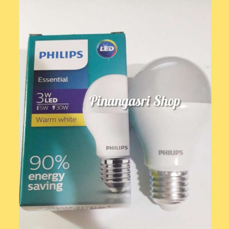 Jual Philips Lampu LED 3 watt Bohlam 3w Putih Bulb LED 3watt di Seller ...