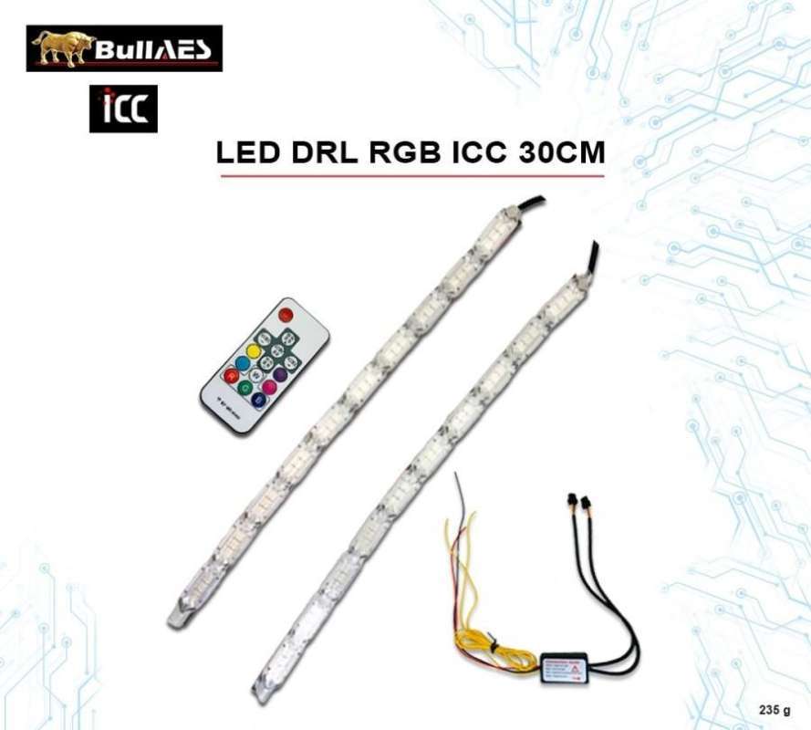 Jual Led Drl ICC RGB Kristal 10 Titik Led Sein Running SEQUENTIAL 30 CM di Seller AUTOMODIF R ...