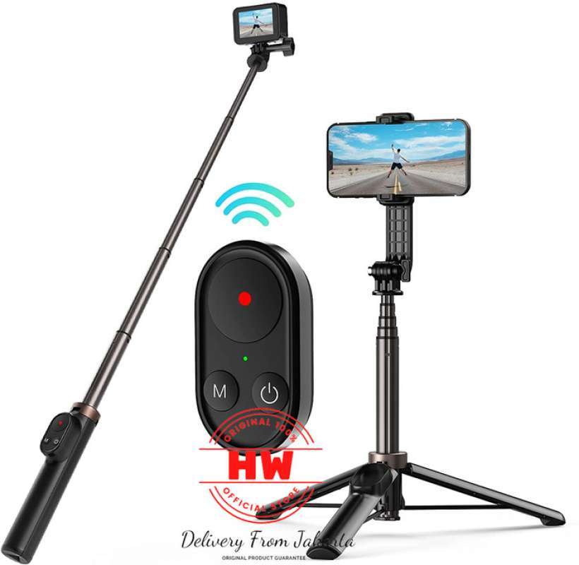 Jual TELESIN BLUETOOTH REMOTE CONTROL SELFIE STICK GOPRO HERO 10 / 9 ...