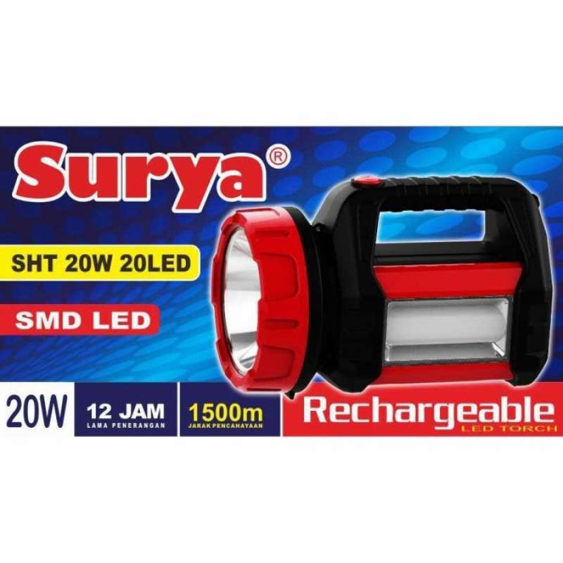 Jual Senter Besar Surya 20 Watt/ Surya Sht 20W 20Led/ Senter Jumbo di ... Jual Senter Besar Surya 20 Watt/ Surya Sht 20W 20Led/ Senter Jumbo di ...