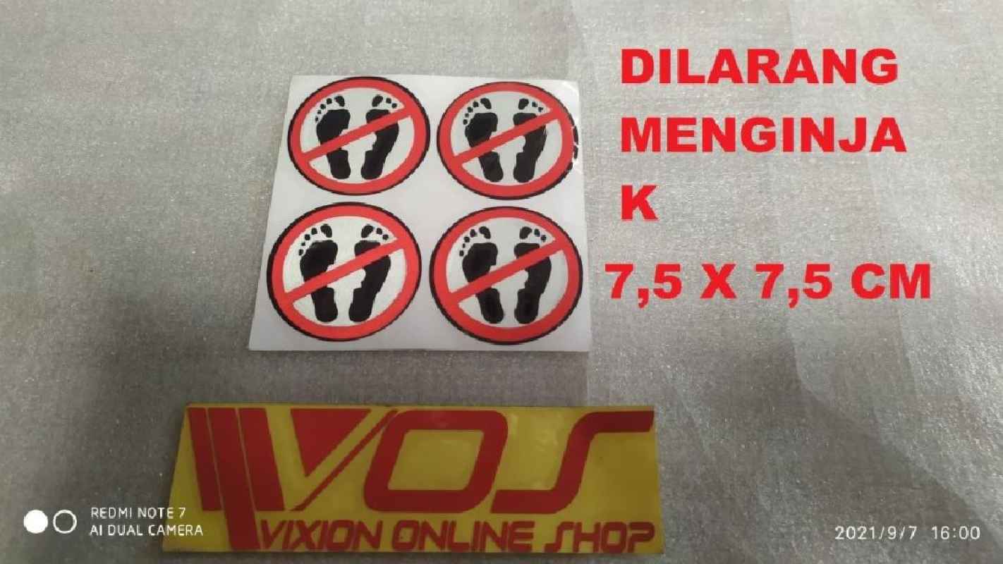 Jual STIKER UNIK DI LARANG INJAK ISI 4 di Seller AUTOMODIF R VOS - Kuta ...