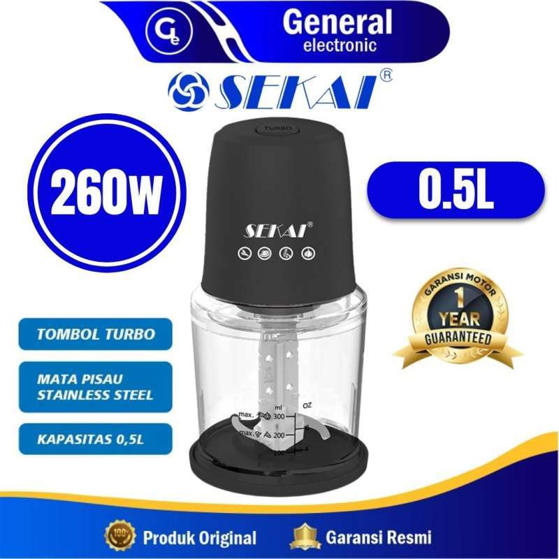 Jual Blender Chopper Penggiling Daging Sayur Buah SEKAI 500 ML ...