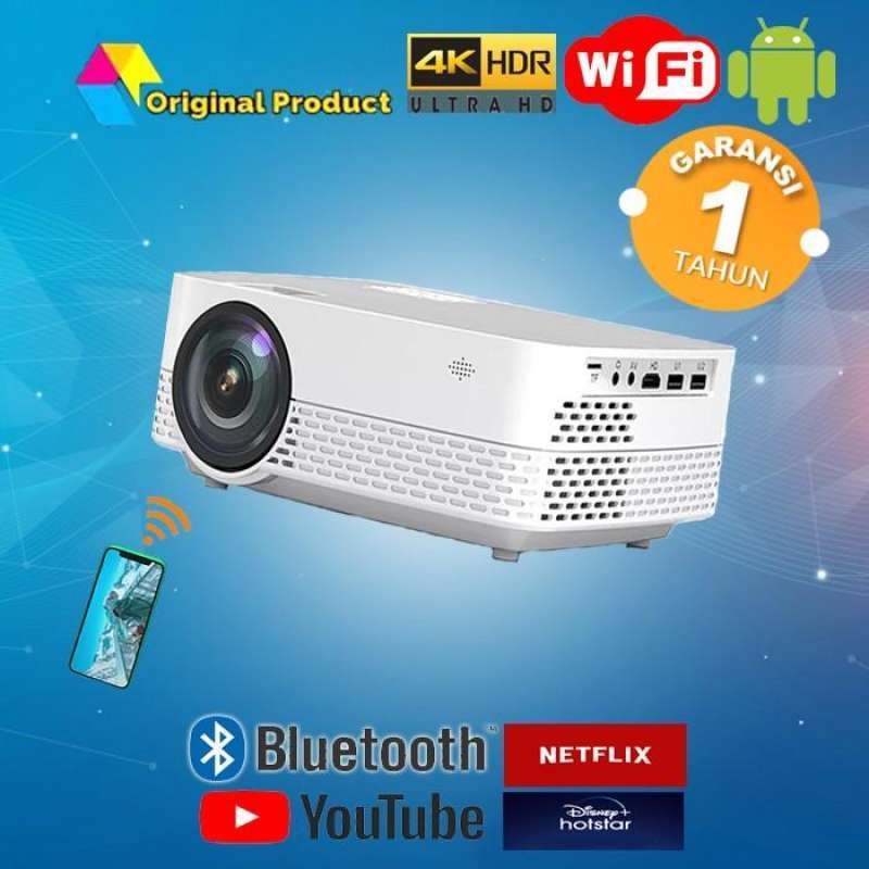 Jual PROYEKTOR ANDROID WIFI ORIGINAL PROJECTOR MINI 3600 LUMENS PROJEKTOR di Seller YRZ Tech ...