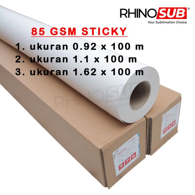Jual Kertas transfer paper Sublim Roll Uk 125cm x 100meter 85 GSM ...