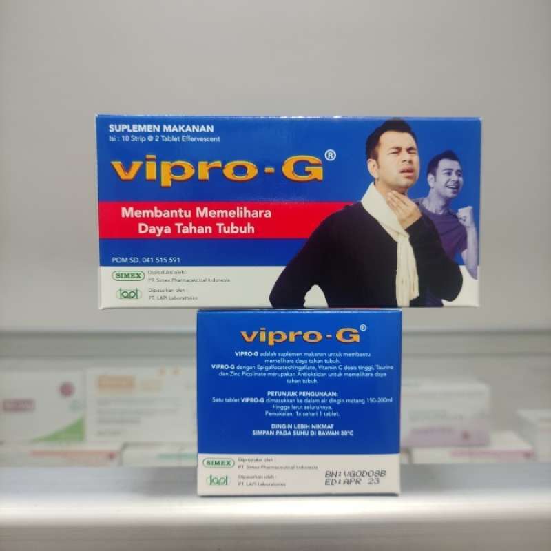 Promo vipro g box 20 tablet Diskon 50% di Seller ZATI SHOP - Cengkareng Timur, Kota Jakarta ...