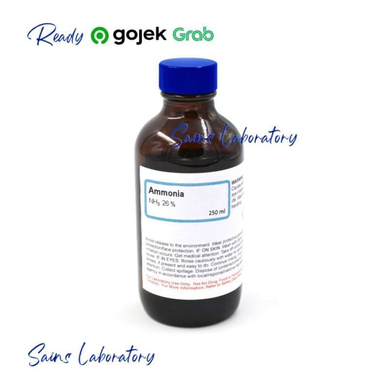 Jual Ammonia Amoniak NH3 26% 250 ml Ammonium Hydroxide NH4OH Ammonia ...