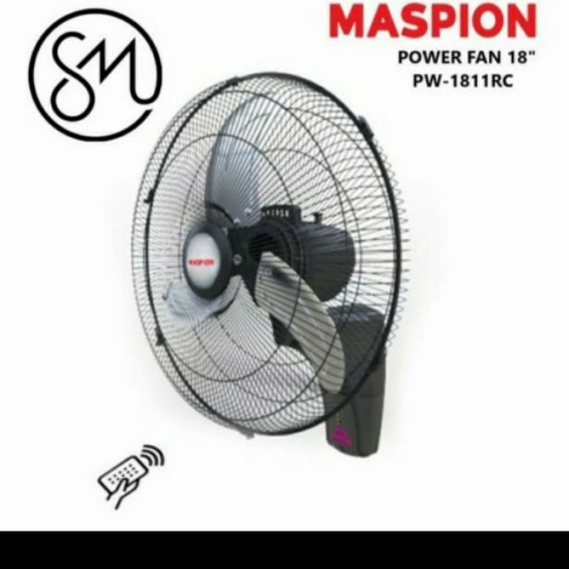 Jual KIPAS ANGIN DINDING MASPION 18 INCI PAKAI REMOT CONTROL(REDY WR ...