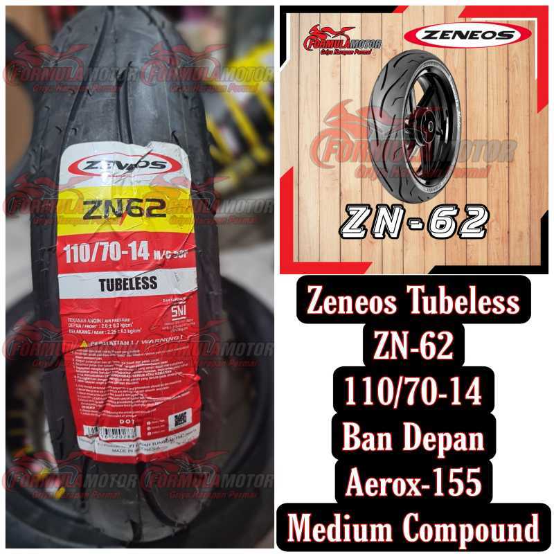 Jual 110/70-14 Ban Zeneos ZN62 ZN-62 Tubeless - Ban Depan Aerox-155 ...