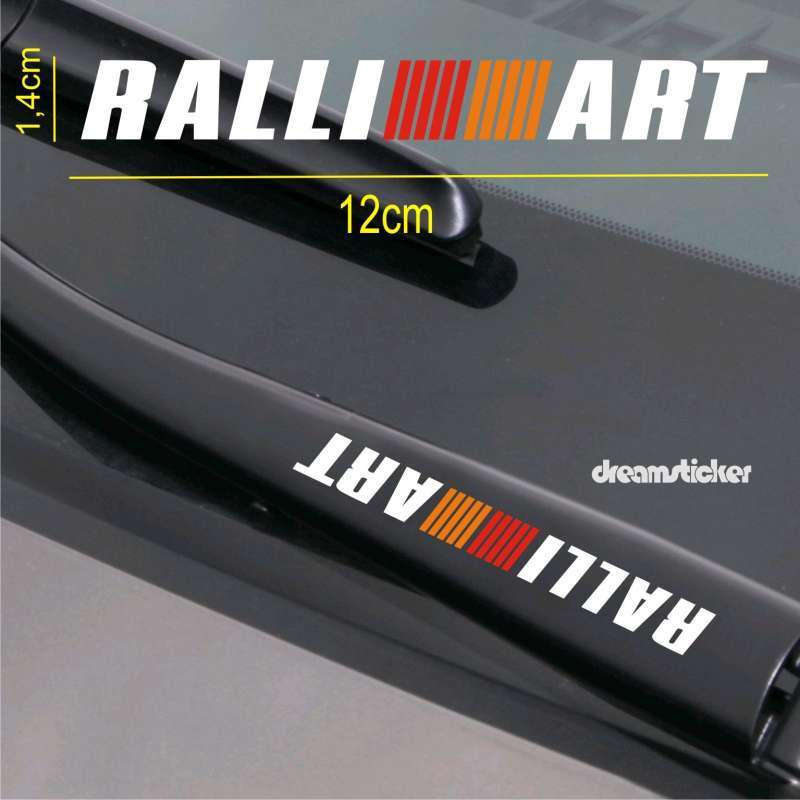 Jual Cutting Sticker Stiker Wiper Mobil Ralliart Ralli Art Di Seller ...