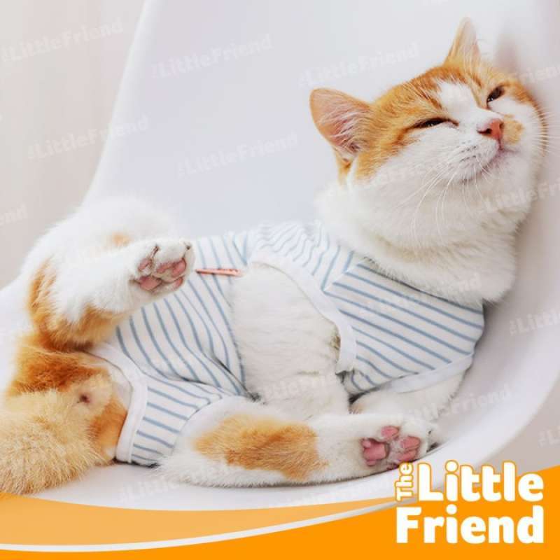 Promo [NO BRAND] Baju Anjing Kucing Full Body Stripe Pasca Operasi ...