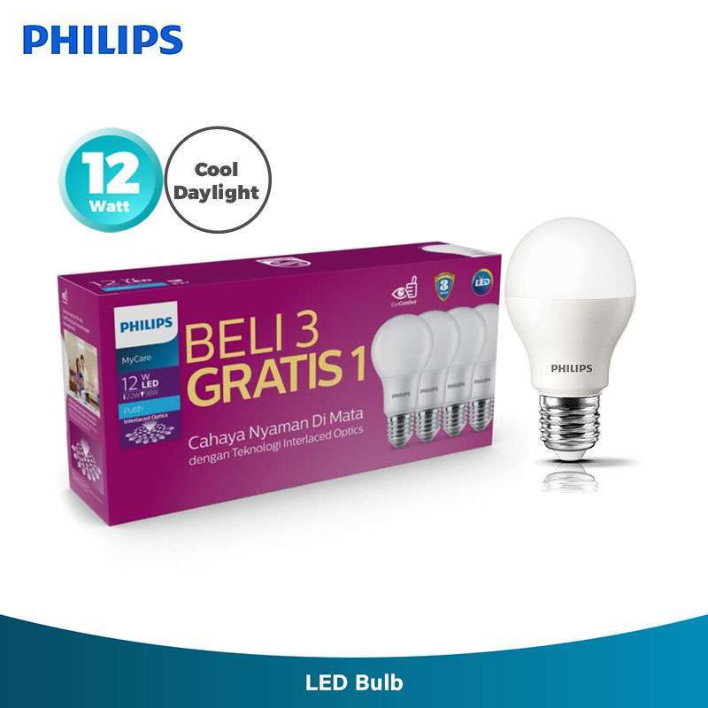 Jual Philips Bohlam LED 12 Watt Isi 4 Pcs di Seller Mitra10 Official Store - Mitra10 Kalimalang ...