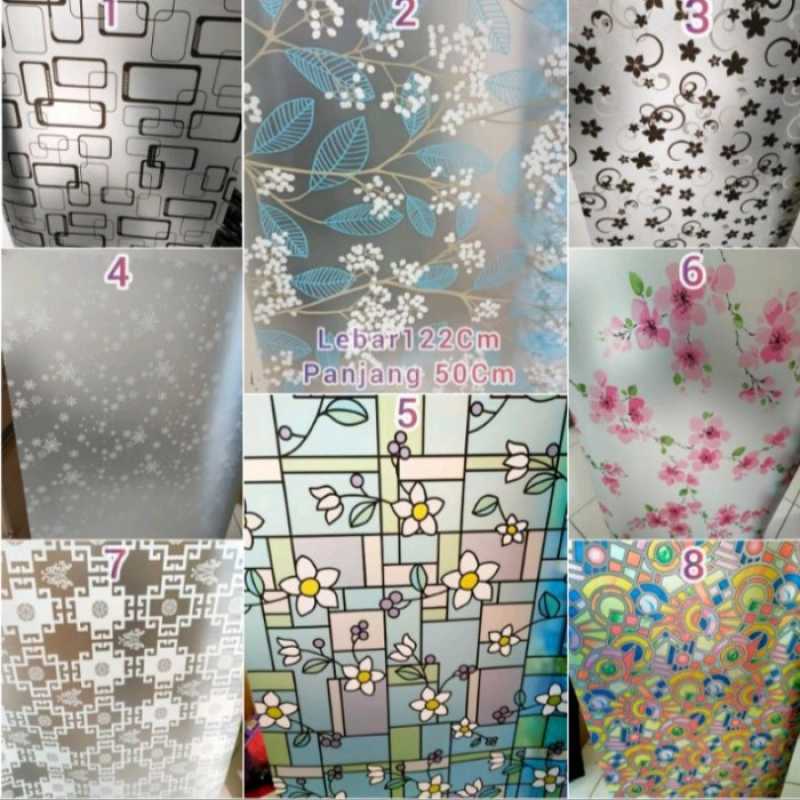 Jual Stiker kaca stiker sandblas stiker motif baru di Seller Toko ...