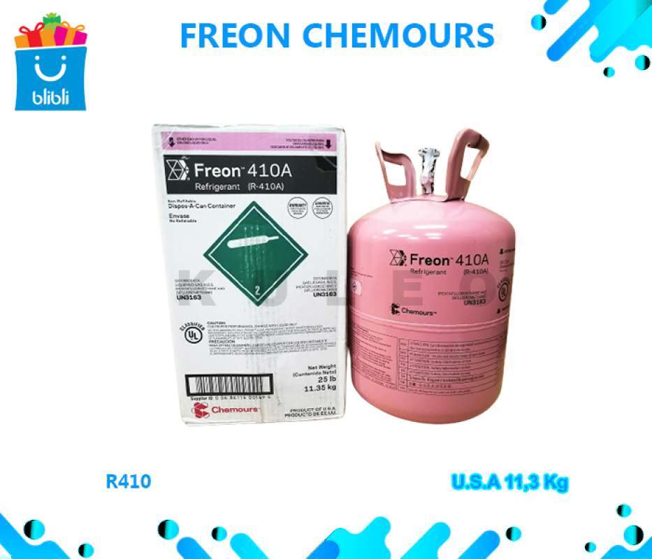Jual Freon R410 Chemours Usa 11,3kg / Freon R410 Chemours Usa Di Seller ...