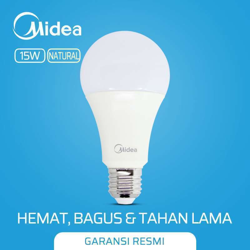 Promo Midea Lampu LED 15 Watt Natural White 6500K - Bohlam E27 Diskon 27% di Seller Djago Home ...
