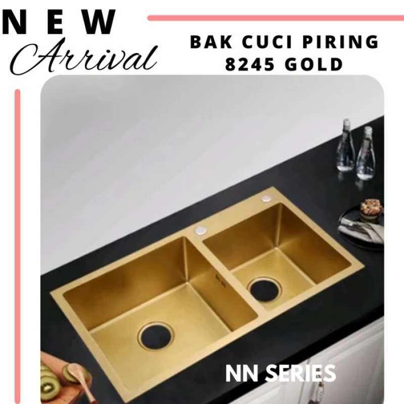 Jual Bak Cuci Piring Kitchen Sink Stainless Onan Golden Hand 8245 Gold ...
