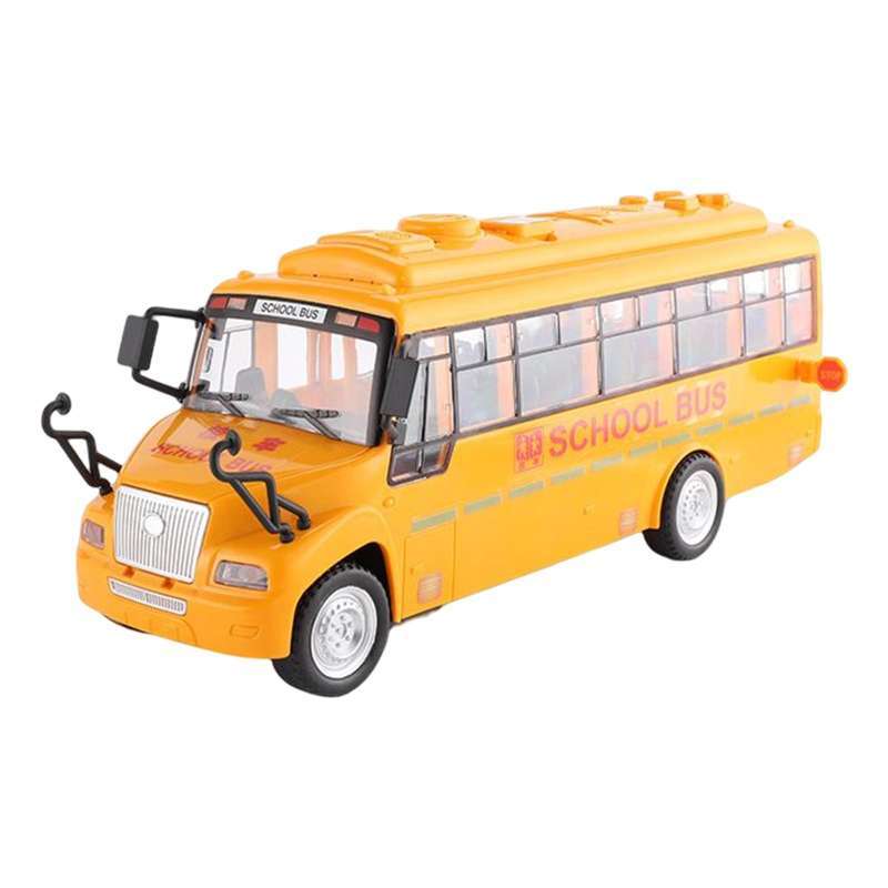 Promo Yellow School Bus with Key Openable Doors Bus Toy for Boys Kids ...