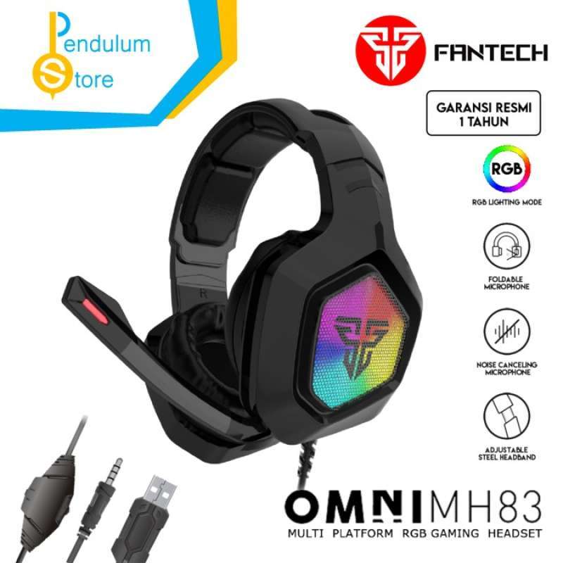 Jual Fantech OMNI MH83 Mobile Headset Gaming RGB Lighting Free Splitter ...