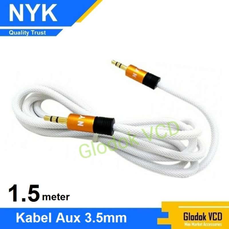 Jual Kabel Audio Aux Mini Stereo 3.5mm 1.5m NYK di Seller DiBeli ...