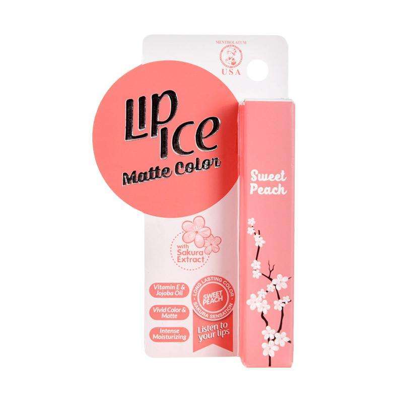 Jual Lip Ice Matte Color Lip Balm - Sweet Peach di Seller Bunda pipin ...