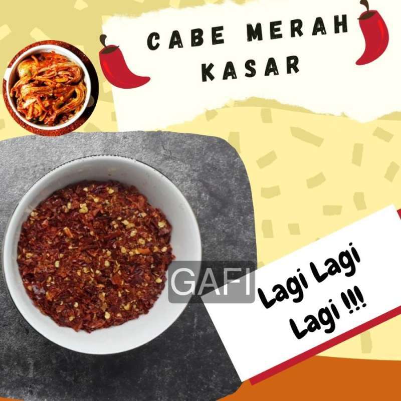 Jual Cabe Bubuk Merah Kasar 1kg Kiloan Chilli Powder 1 Kg Super Pedas ...