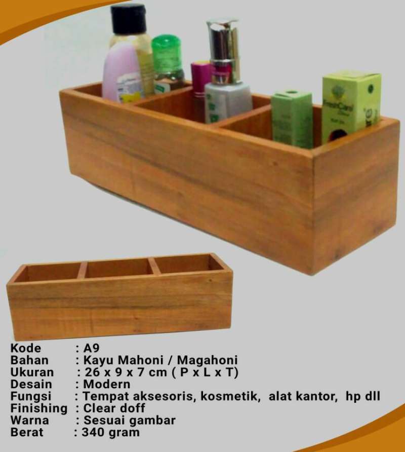 Jual A9, Kotak kayu, box kayu, tempat penyimpanan kayu, storage box ...