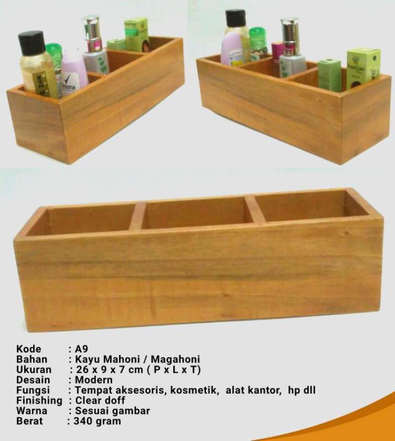 Jual A9, Kotak kayu, box kayu, tempat penyimpanan kayu, storage box ...