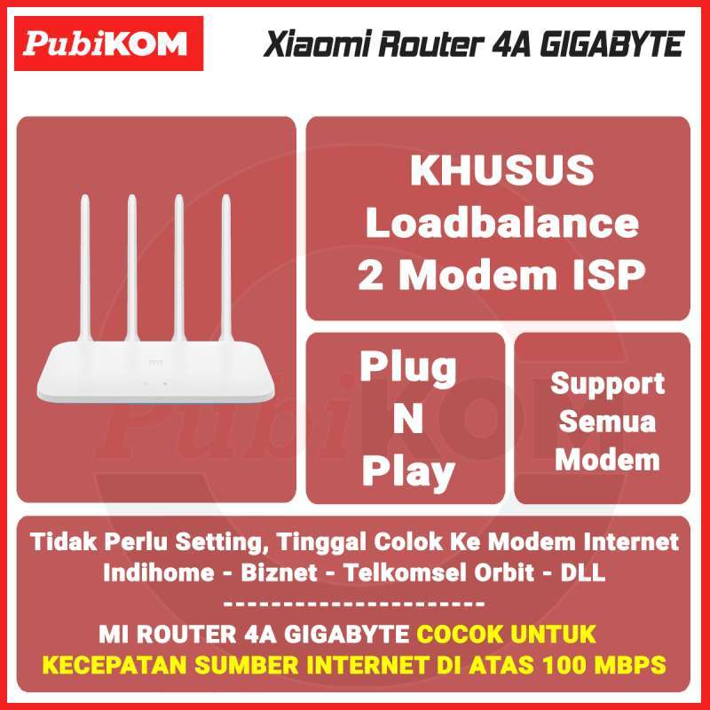 Jual Router Khusus Loabalance 2 ISP Mi Router 4A Gigabyte Siap Pakai di ...