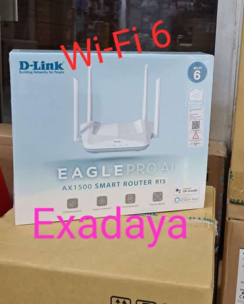 Promo D-link R15 , Wi-fi 6 Ax1500 Dual-band 2x2 Smart Router Eagle Pro ...