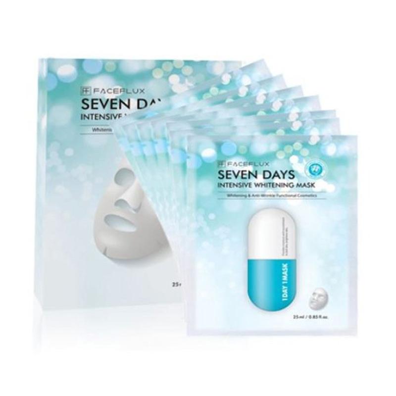 Jual Faceflux Seven Days Intensive Whitening Mask Masker Wajah [1 Sheet ...