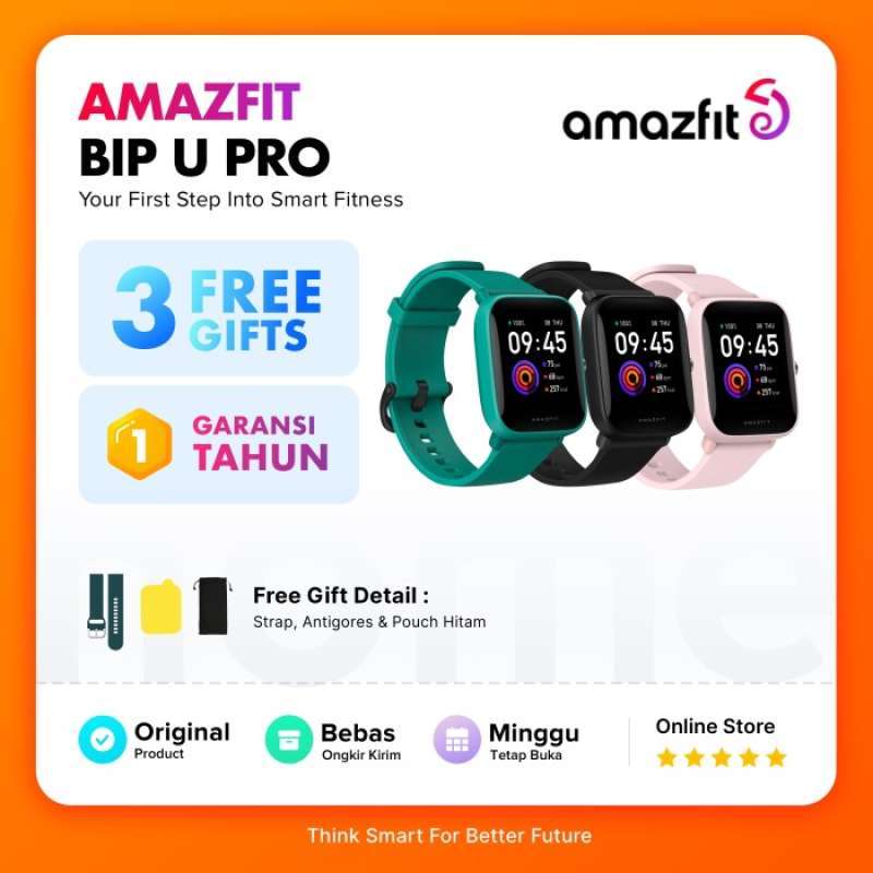 Jual Amazfit BIP U PRO Smartwatch Jam Tangan Digital Smart Watch di ...