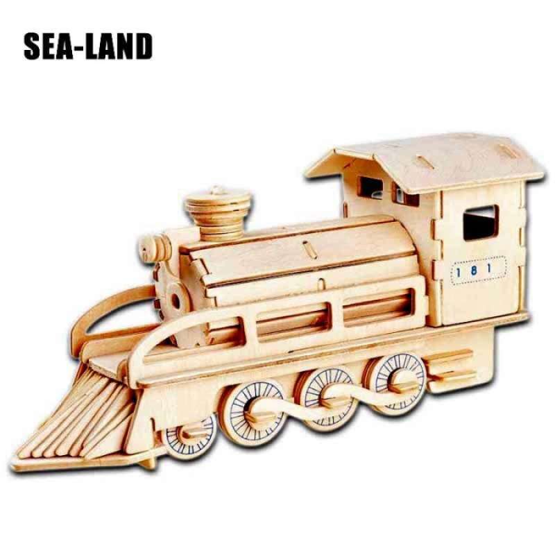 Jual Wooden Puzzle Steam Train - 3D Puzzle simulation Kereta Api Uap ...