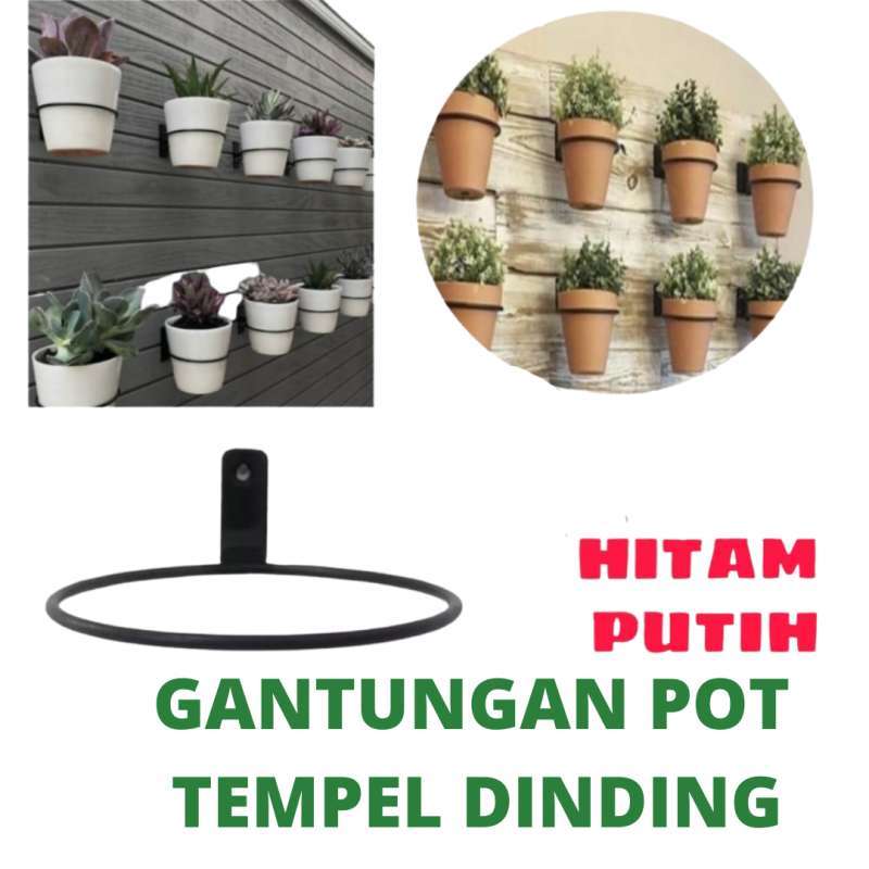 Jual GANTUNGAN POT DINDING TEMPEL rak pot dinding cantolan pot besi di ...