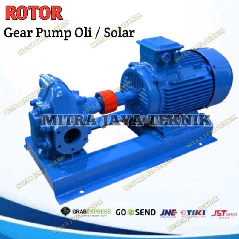 Promo Gear Pump Oli Rotor type RK-200 2inch motor 4kw 5,5hp 3phase ...