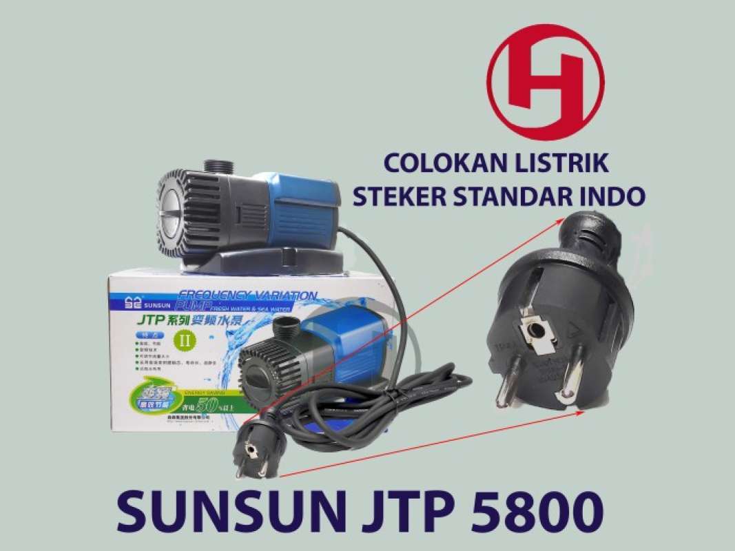 Promo ORIGINAL SUNSUN JTP 5800 POMPA SIRKULASI AQUARIUM DAN KOLAM ...